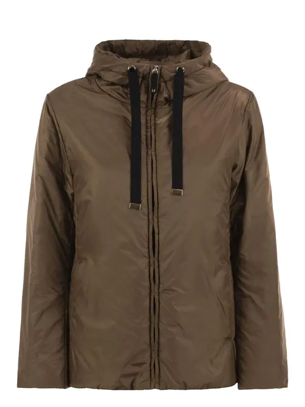 Max Mara The Cube Greenh Drawstring Hooded Jacket - Brown