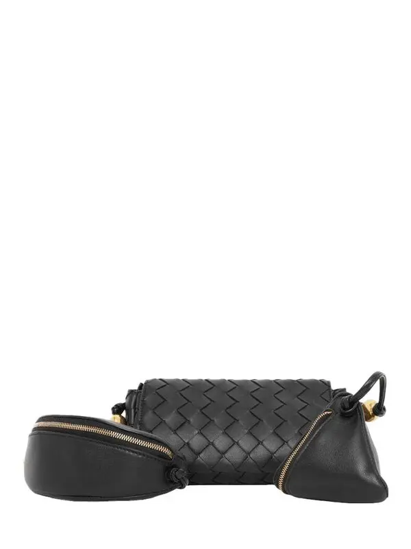 Bottega Veneta Three-in-one Woven Shoulder Bag - Black