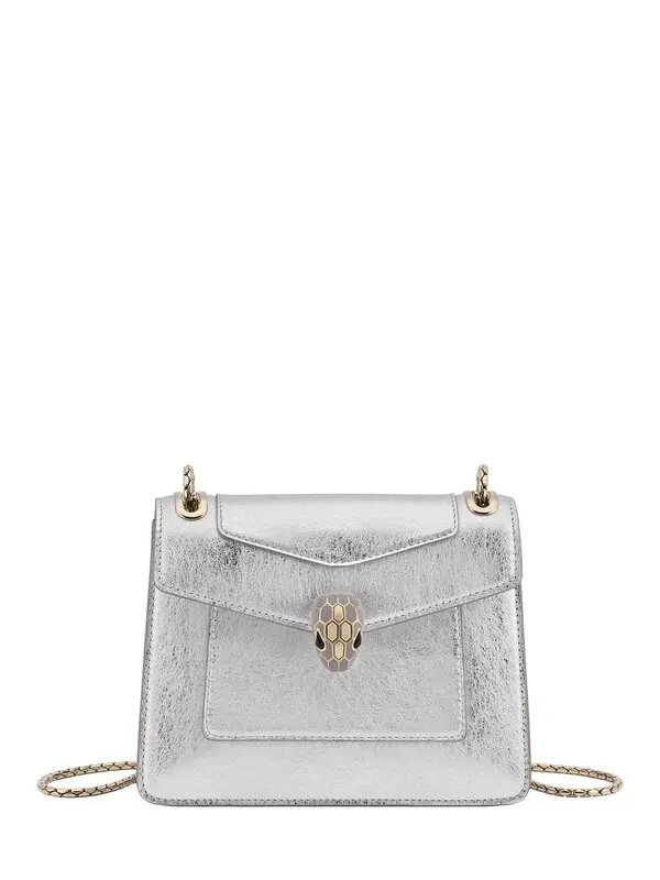 BVLGARI Small Serpenti Forever Shoulder Bag - Silver