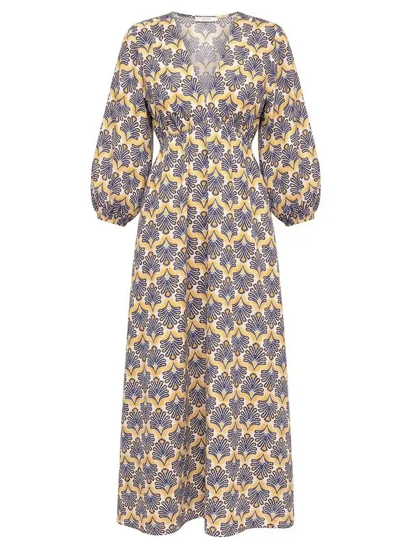 TANTRA SPAIN SL Printed Maxi Dress - Blue