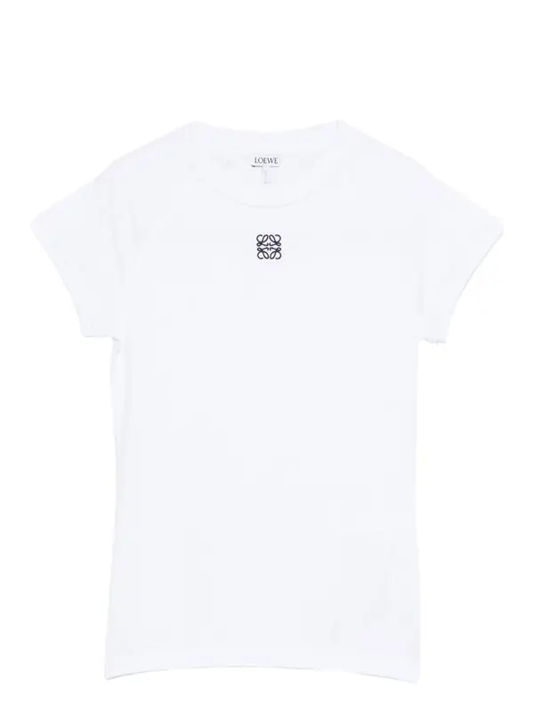 Loewe Anagram Embroidered Cotton T-shirt - White