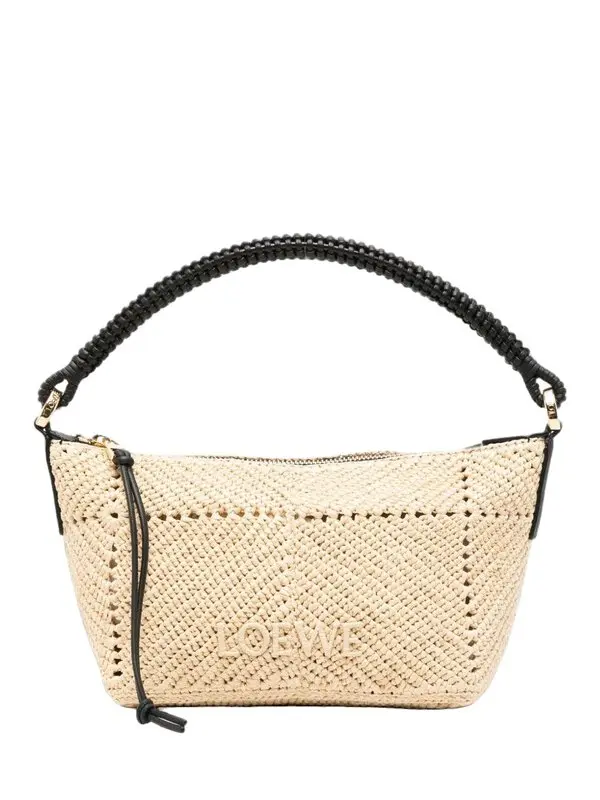 Loewe Cala Raffia Pouch - Beige