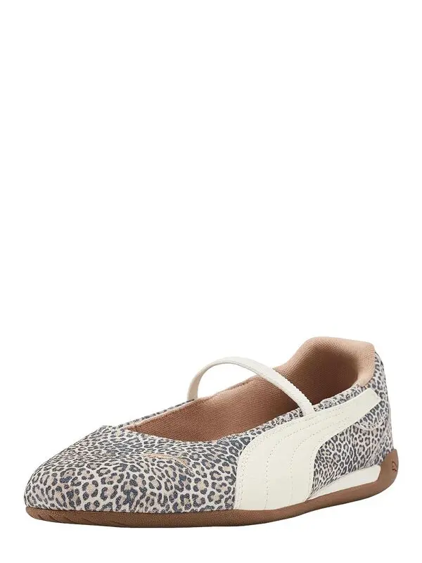 PUMA Replicatch Ballet Flats With Leopard Print - Brown