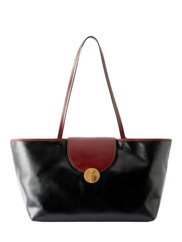 Versace Vivienne Medusa-embellished Coated Canvas Tote - Black