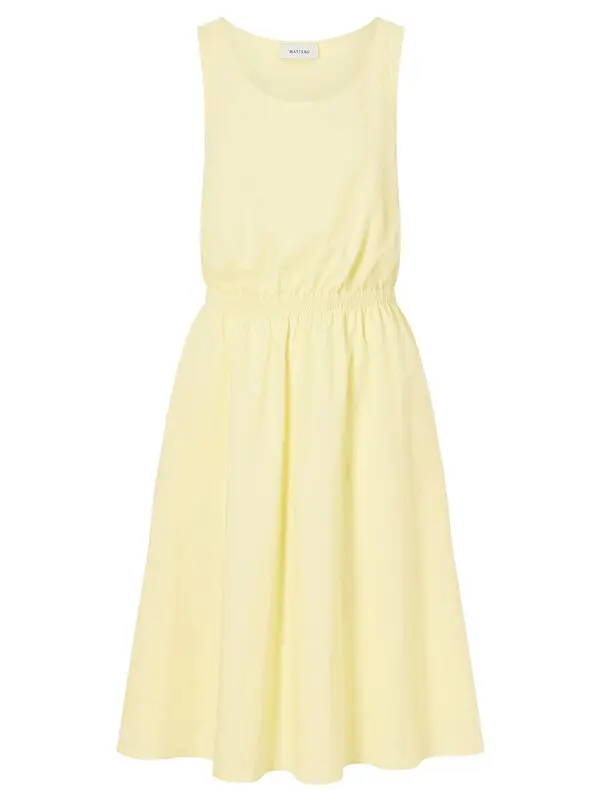 Matteau Organic Cotton Poplin Dress - Yellow