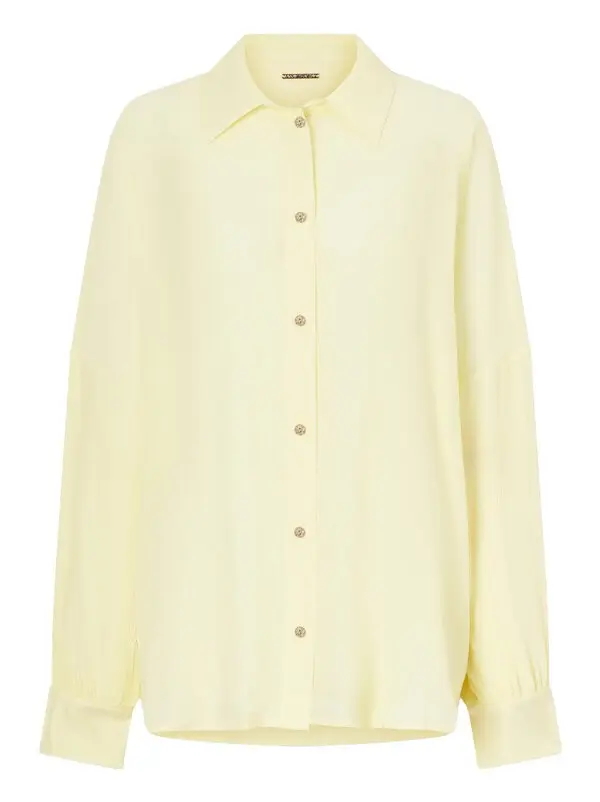 AWAY THAT DAY Maldives Crepon Shirt - Yellow