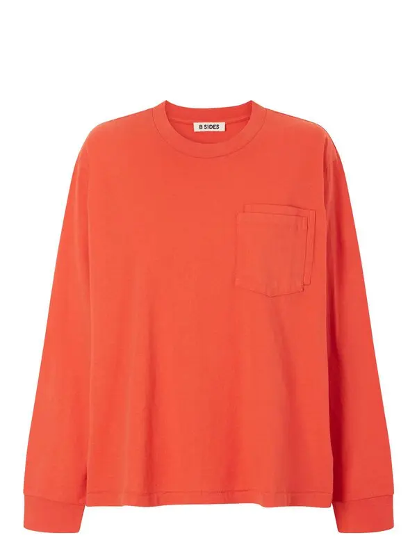 B Sides Double Pocket Cotton T-shirt - Red