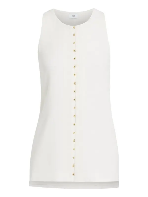Adam Lippes Nazra Wool-crepe Top - Ivory