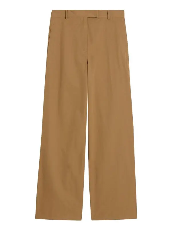 Dries Van Noten Cotton Canvas Wide-leg Trousers - Camel