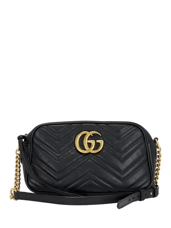 Gucci Gg Marmont Shoulder Bag - Black