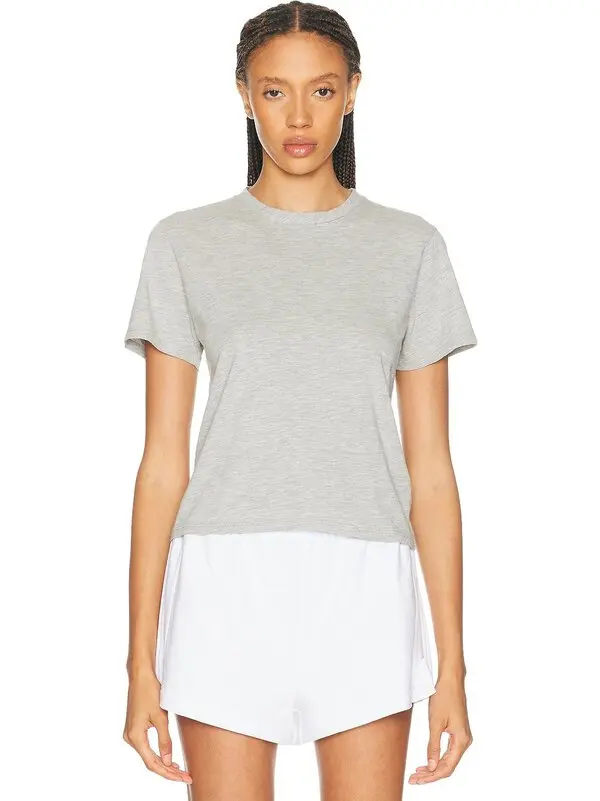 TWP Grey Slub Jersey T-shirt - Light Heather Grey