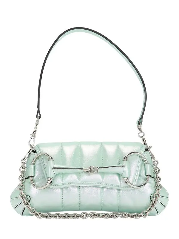 Gucci Horsebit Clutch - Silver