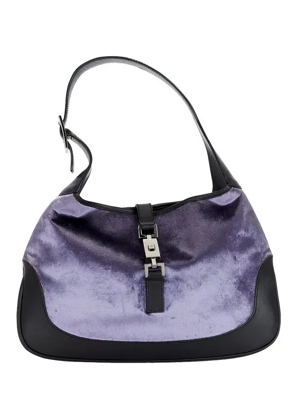 Gucci Velvet Jackie Hobo Bag - Purple