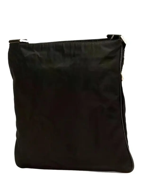 Prada Tessuto Zip Top Crossbody Bag - Black