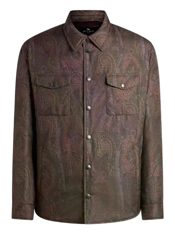 Etro Paisley Overshirt - Brown