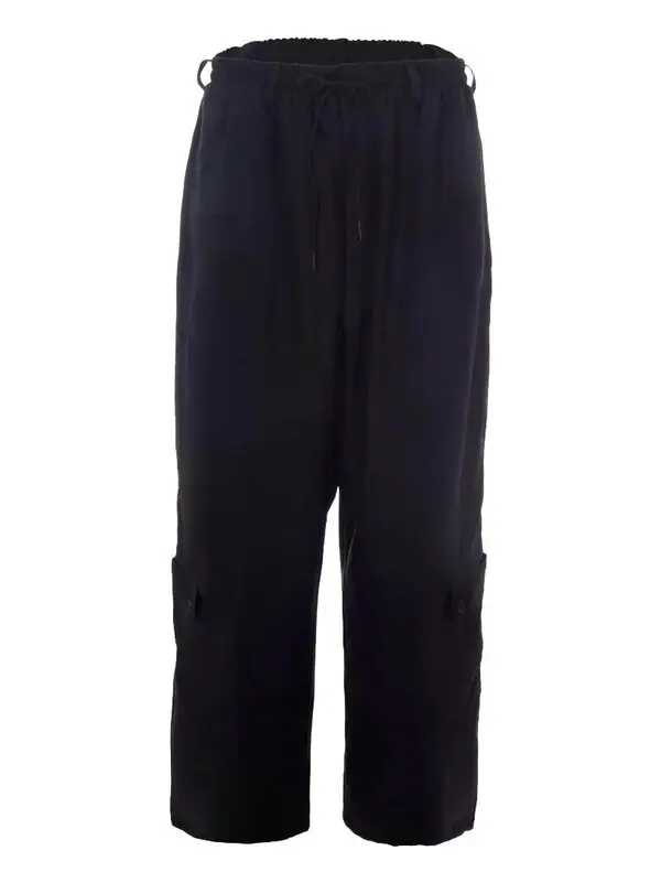 Y3 Sport Uniform Wide-leg Pants - Black