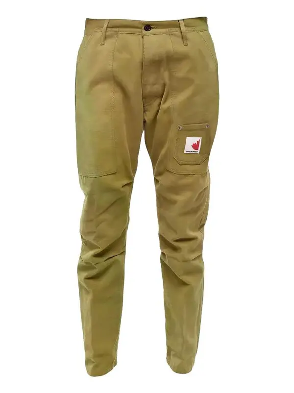 Dsquared2 Logo-patch Paneled Trousers - Green
