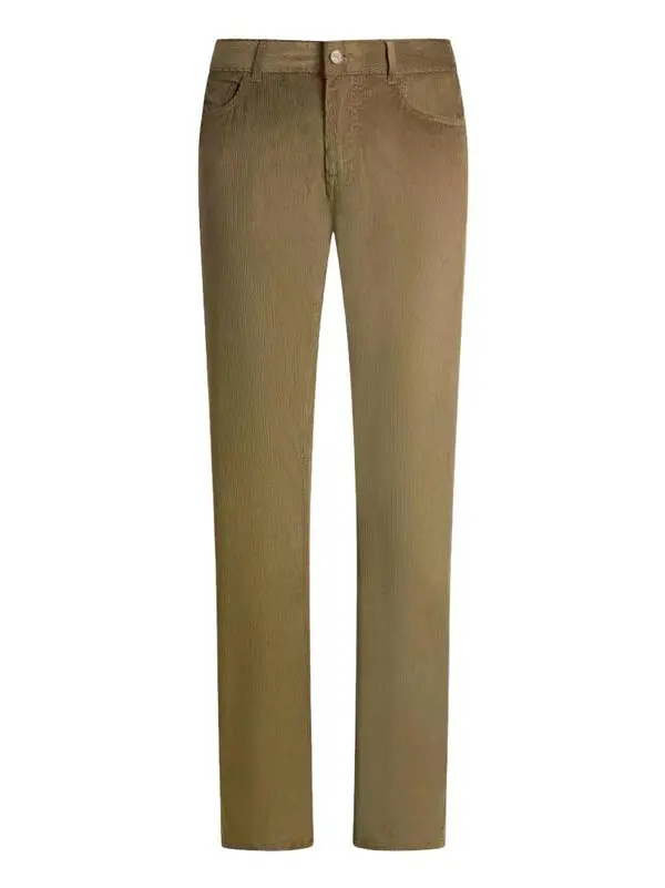 Etro Cotton Corduroy Five-pocket Trousers - Neutrals