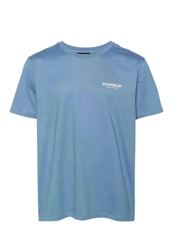 DONDUP Logo-print Cotton T-shirt - Blue
