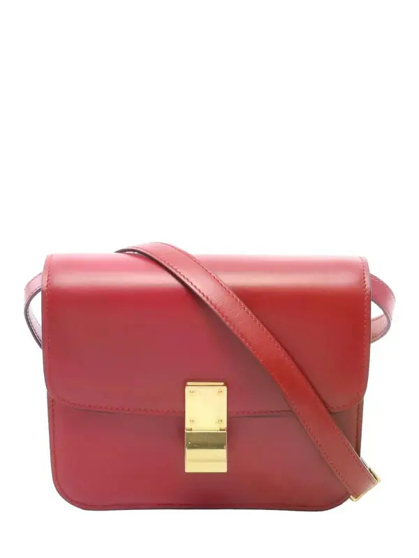 Celine Calfskin Classic Box Crossbody Bag - Red