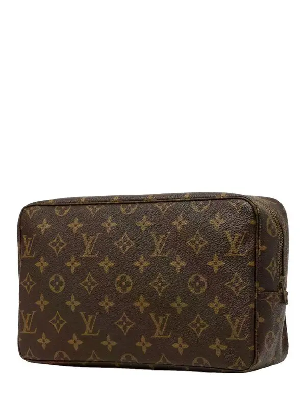 LOUIS VUITTON Monogram Trousses Toilette 28 Clutch Bag - Brown