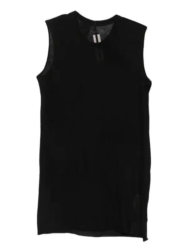 Rick Owens Raw-edge Top - Black