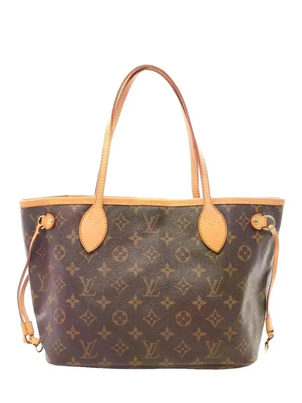 LOUIS VUITTON Monogram Neverfull Pm Tote Bag - Brown
