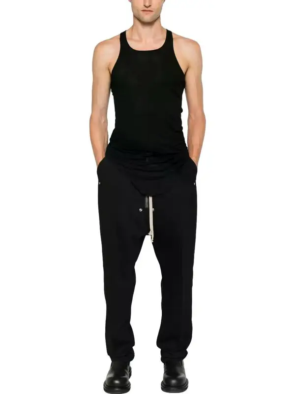 Rick Owens Ribbed-knit Tank Top - Black