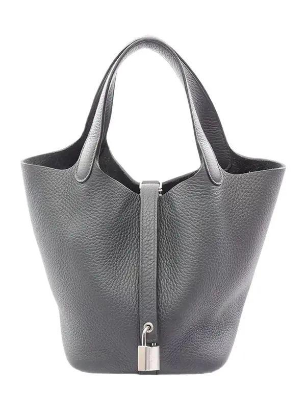 Hermès Taurillon Clemence Picotin Lock 18 Handbag - Grey