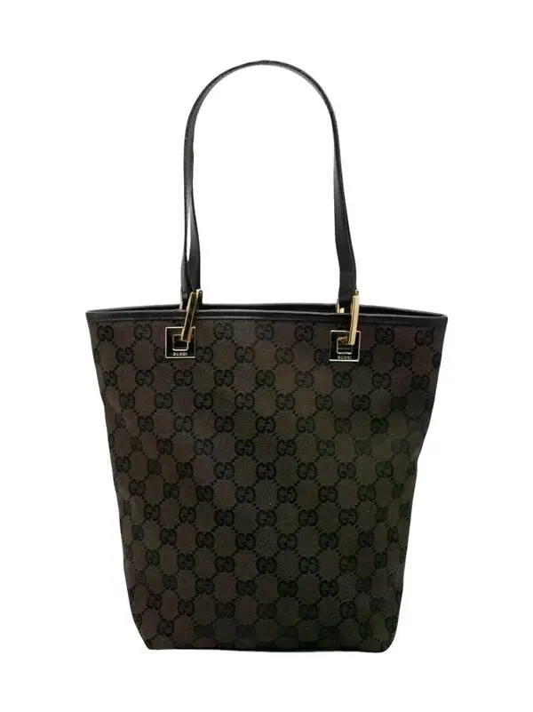 Gucci Gg Canvas Tote Bag - Brown