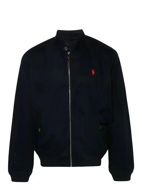 Polo Ralph Lauren Bomber Jacket With Embroidered Pony Logo - Blue
