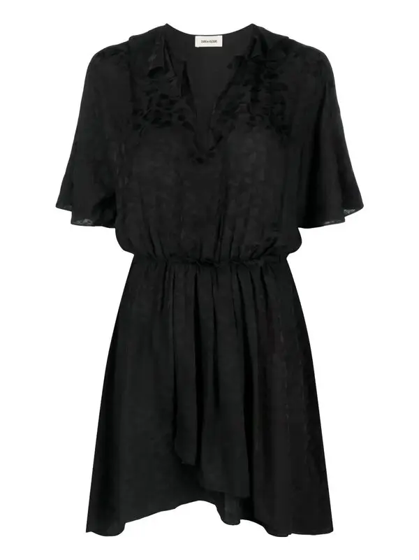 Zadig&Voltaire Rackyla V-neck Minidress - Black
