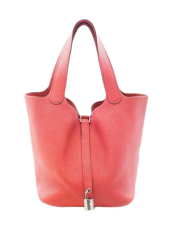 Hermès Clemence Picotin Lock 22 Handbag - Pink