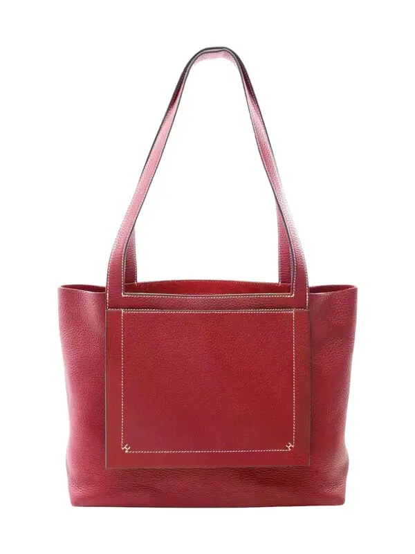 Hermès Clemence Cabasellier 31 Tote Bag - Red