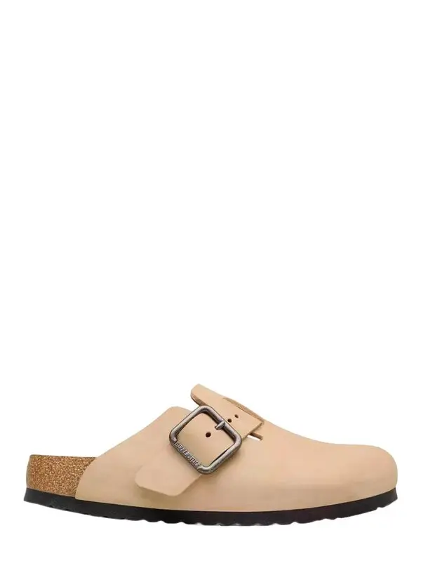 BIRKENSTOCK Buckle-fastening Leather Mules - Neutrals