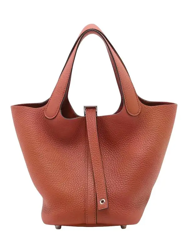 Hermès Clemence Picotin Lock 18 Handbag - Brown