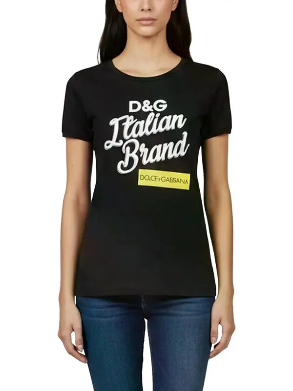 Dolce & Gabbana Logo Print T-shirt - Black