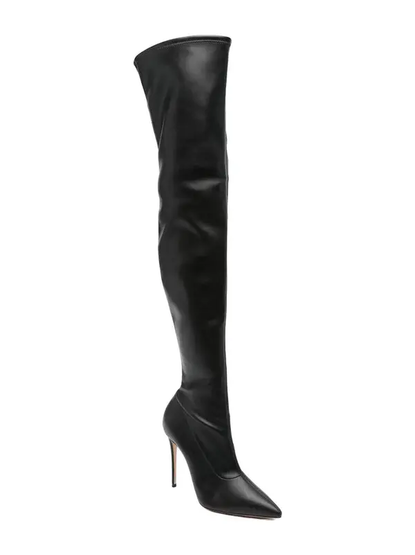 Casadei 100mm Julia Boots - Black