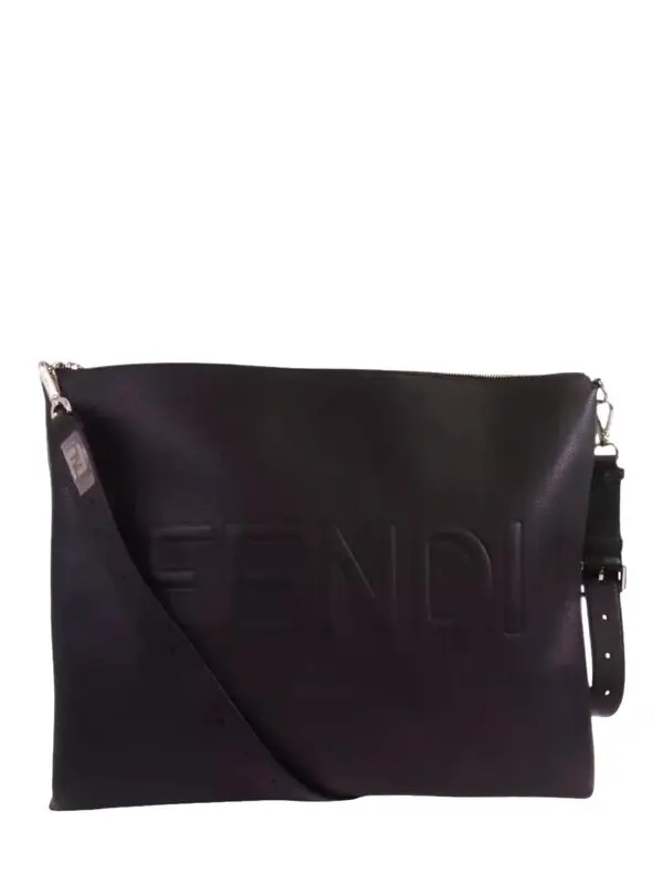 Fendi Roma Pouch Shoulder Bag - Black