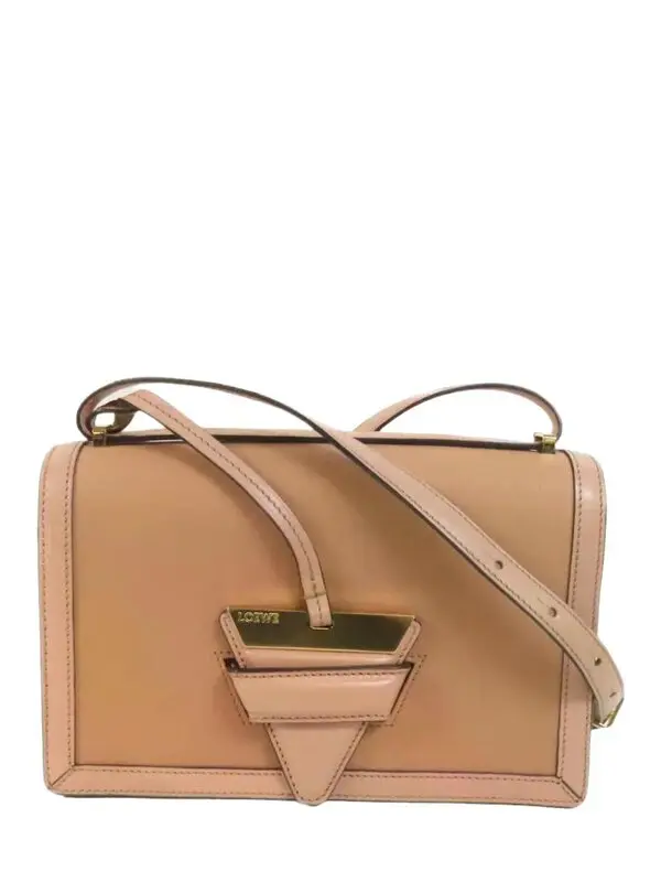 Loewe Barcelona Leather Shoulder Bag - Pink