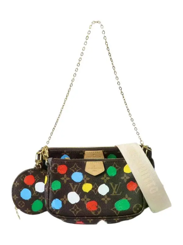 LOUIS VUITTON Yayoi Kusama Multi Pochette Accessoires Shoulder Bag - Brown