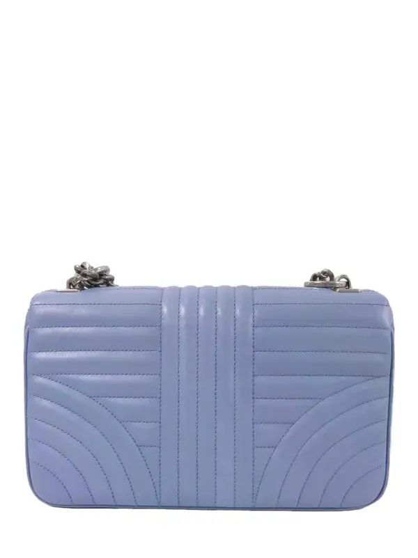 Prada Chain Leather Shoulder Bag - Blue