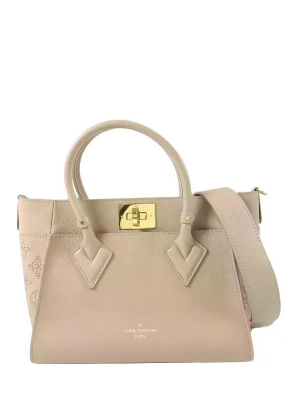 LOUIS VUITTON Mahina Calfskin Tote Bag - Neutrals