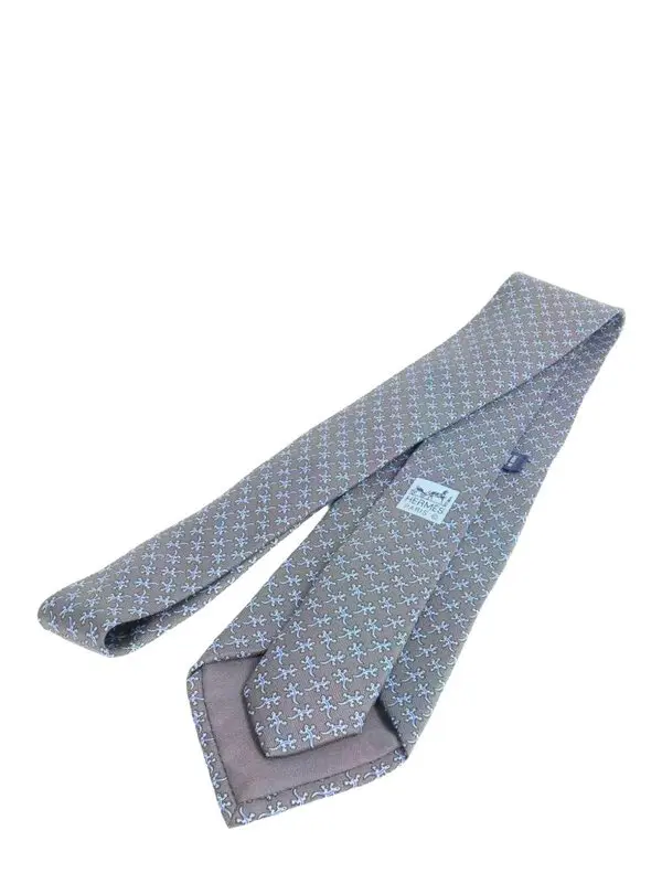 Hermès Silk Tie - Grey
