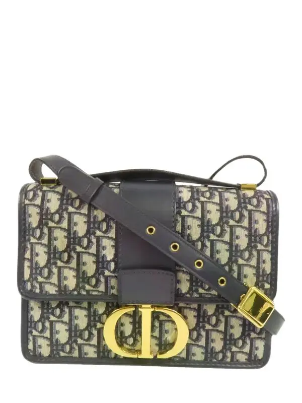 Dior 30 Montaigne Oblique Shoulder Bag - Blue