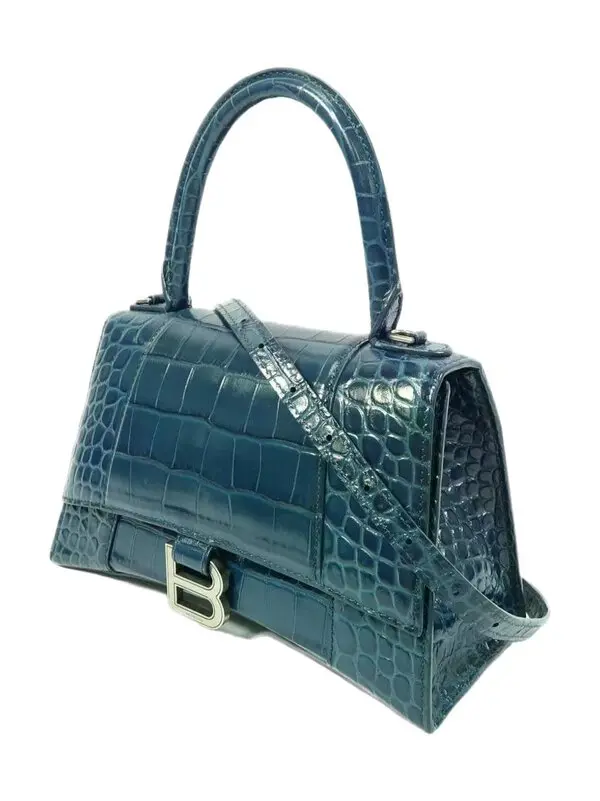 Balenciaga Small Hourglass Tote Bag - Blue