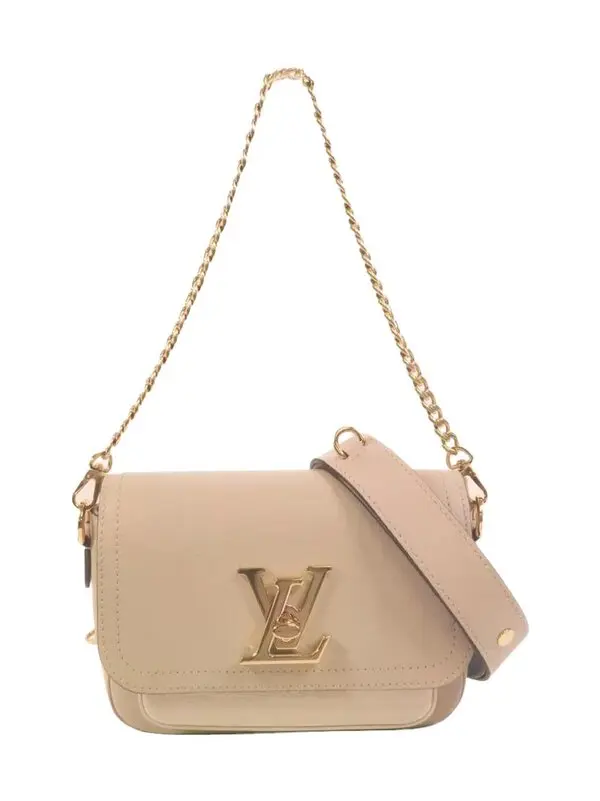 LOUIS VUITTON Lockme Tender Leather Tote Bag - Neutrals