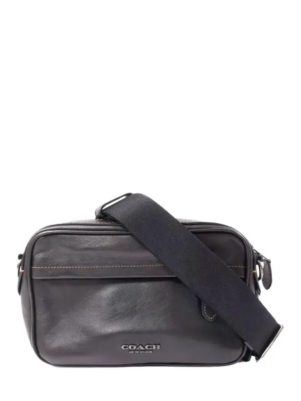 COACH VINTAGE Leather Shoulder Bag - Black