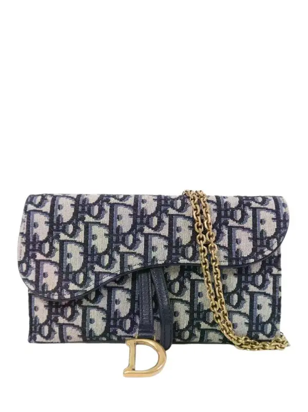 Dior Oblique Chain Shoulder Bag - Blue