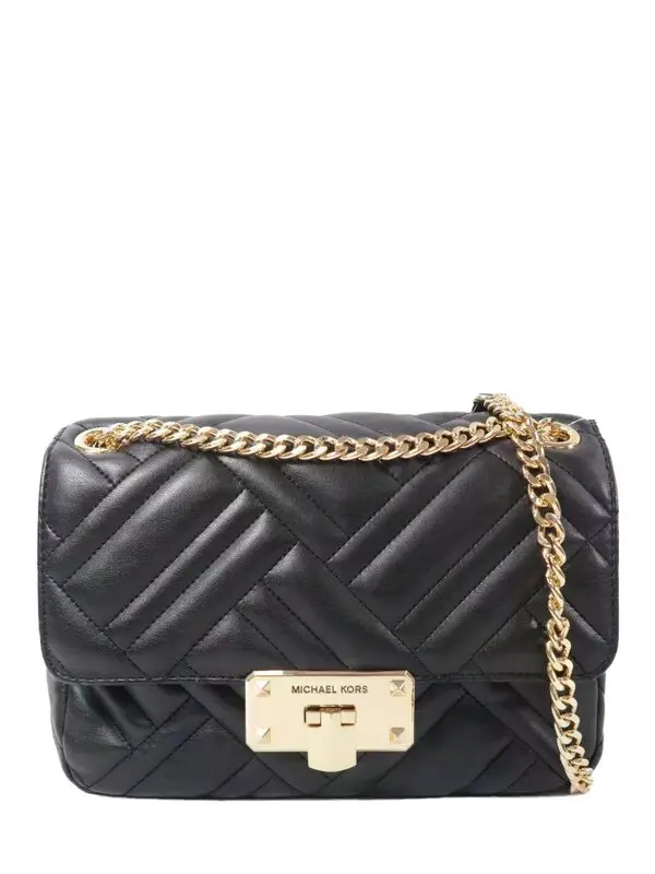 Michael Kors Quilted Leather Shoulder Bag - Black